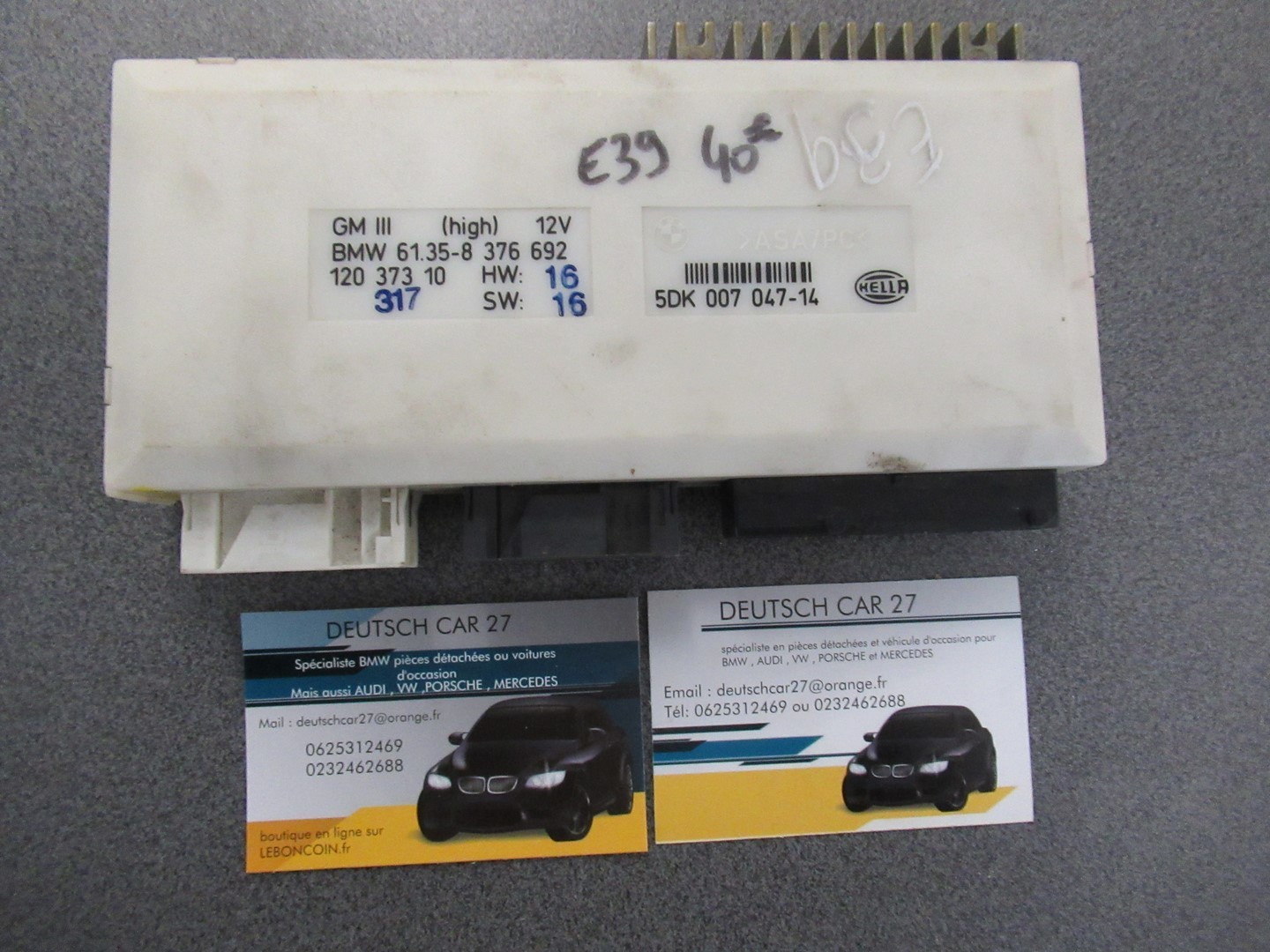 module GM3 de BMW e39 référence 61358376692 - Deutsch Car 27