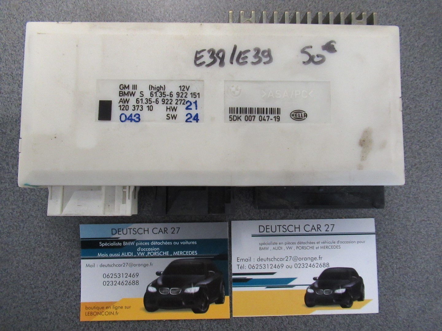 module GM3 de BMW e39 ou BMW e38 référence 61356922151 - Deutsch Car 27